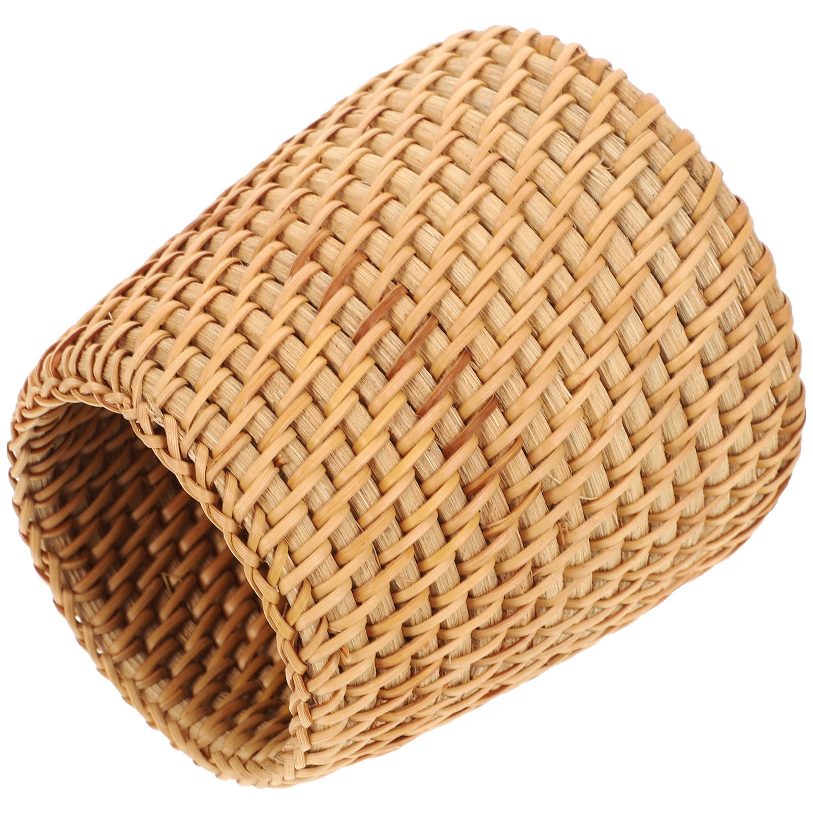 WORGEOUS Exquisite Rattan Pen Holder Desktop Bucket Marker Lanyard ...