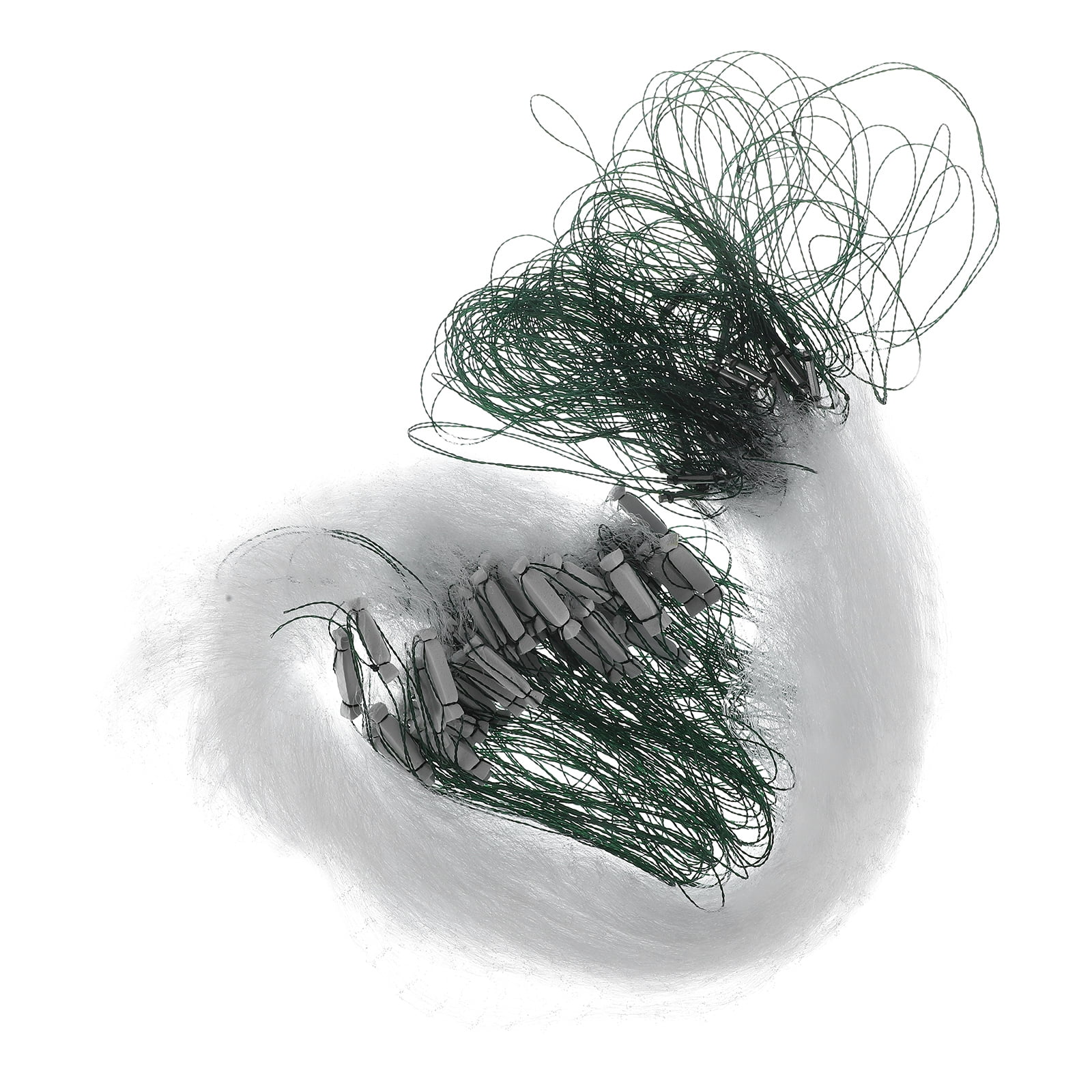 WORGEOUS Monofilament Fishing Gill Net with Floats, Mesh for Fishing ...