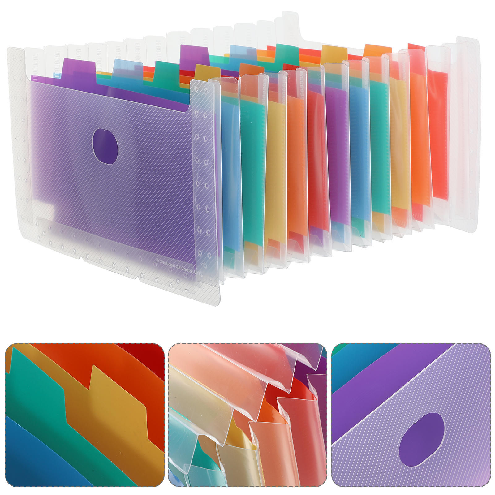 WORGEOUS Folder Container Binder File Organizer Hanging Expandable ...