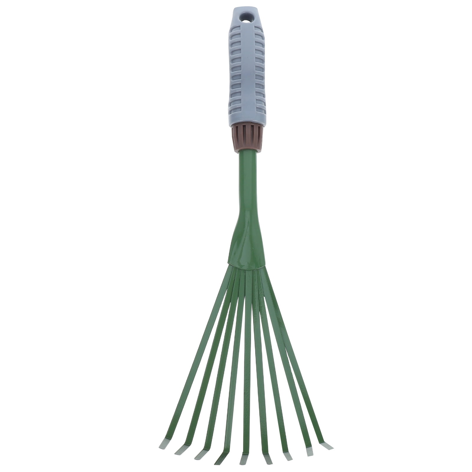 BESTYASH Rake with 9 Metal Teeth Iron Yard Tool for Lawn and Garden ...