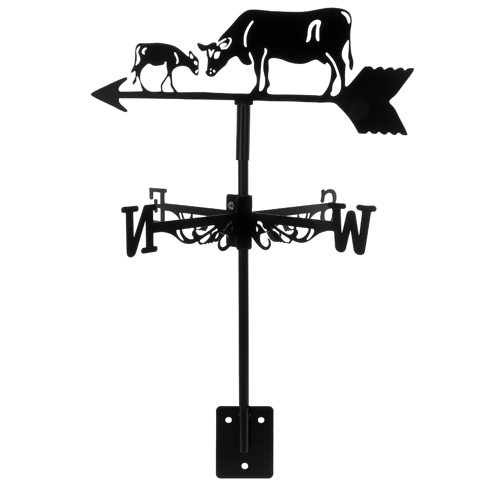 WORGEOUS Garden Horse Child Cow Farm Iron Metal Decorative Roof Weather ...