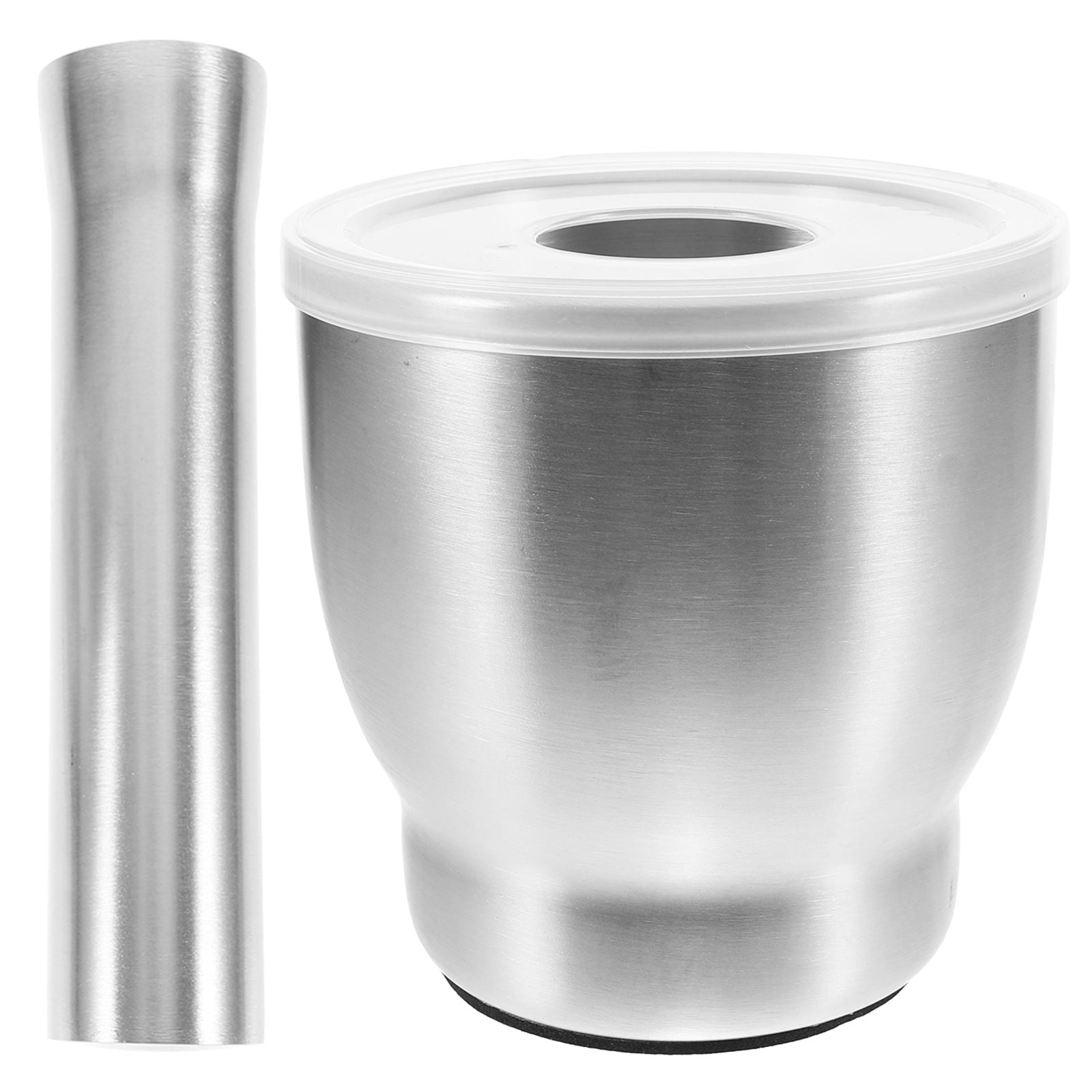 WORGEOUS Garlic Masher Stainless Soup Bowl Pestle Grinder Manual Meat ...