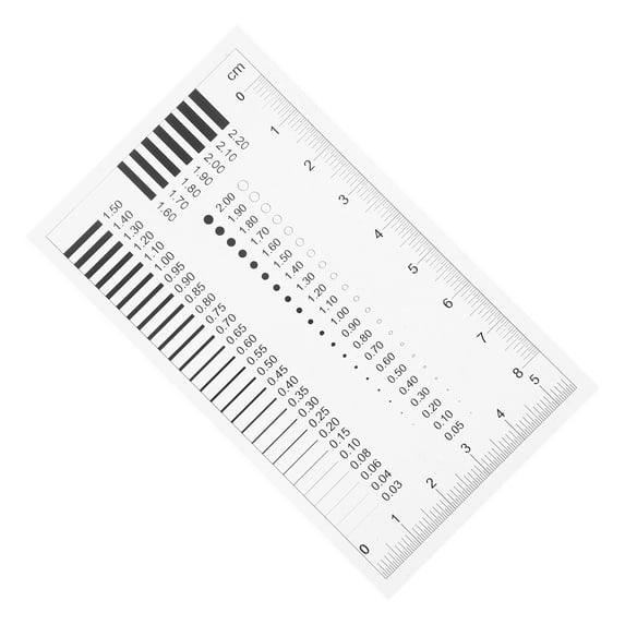 WORGEOUS Gauge Film Ruler Scale Solar Remover Wall-mounted Fire ...