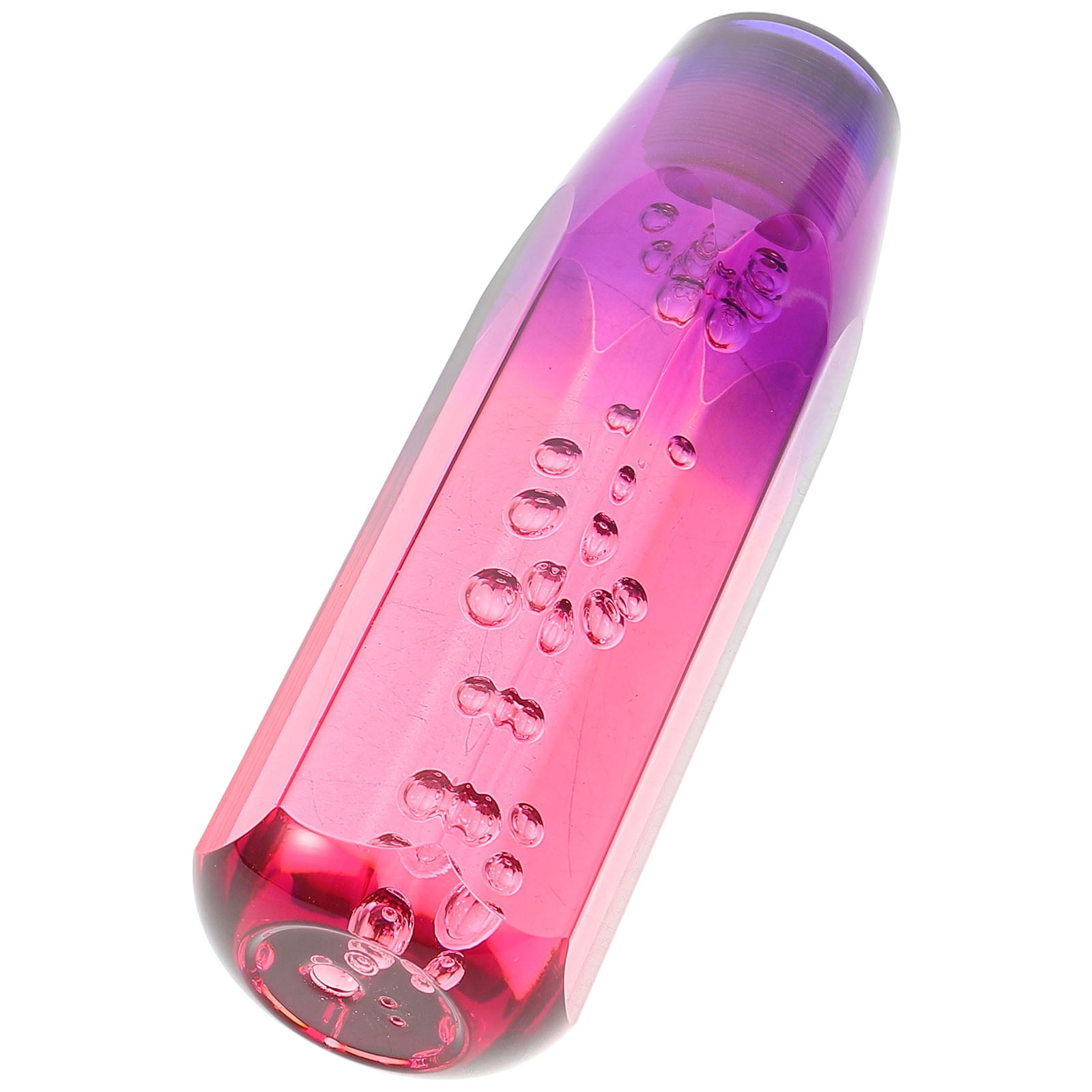 WORGEOUS Gear Shift Knob Stick 15cm Faux Crystal Transparent Octagonal ...