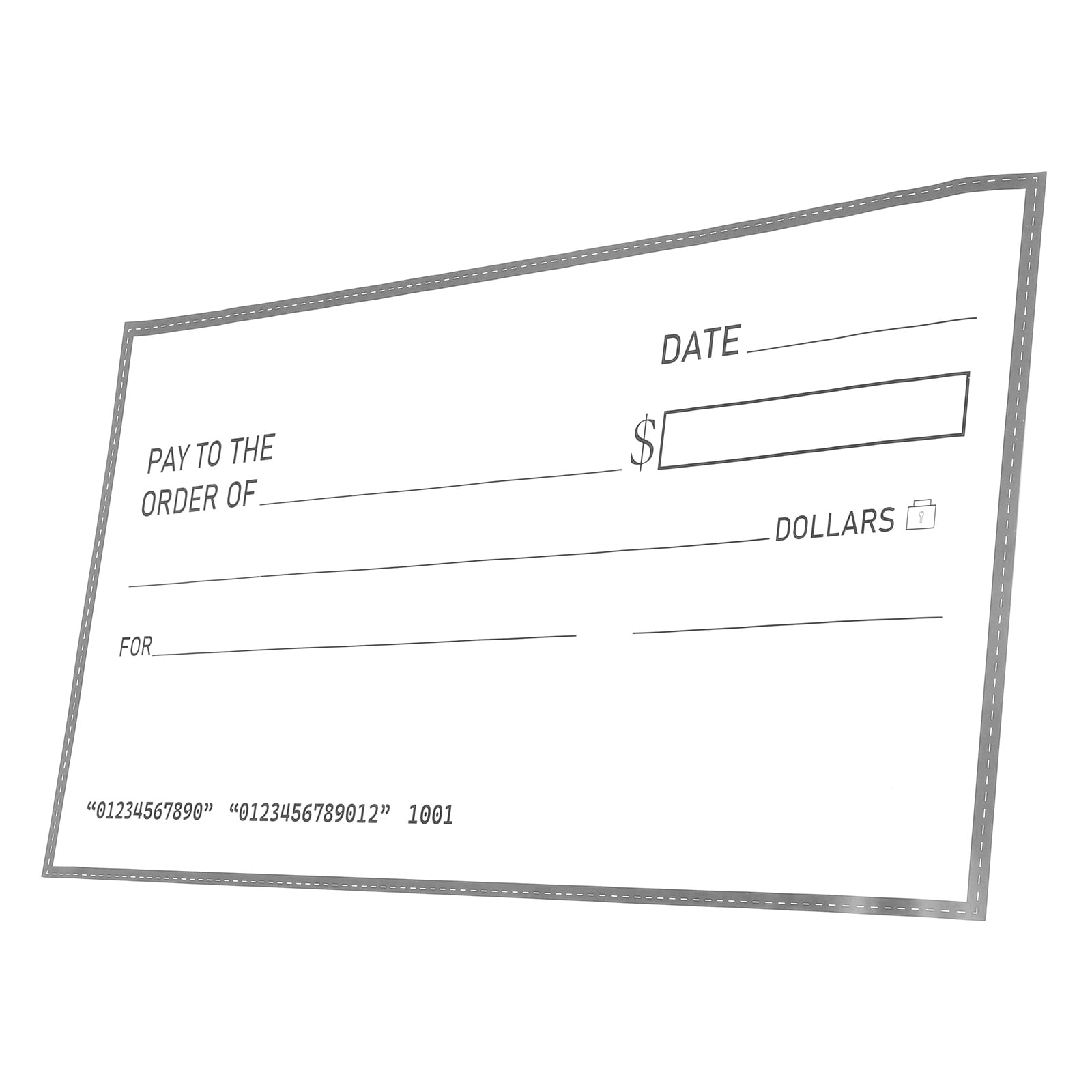 WORGEOUS Giant Big Checks For Presentations Fake Paper Novelty Checks ...