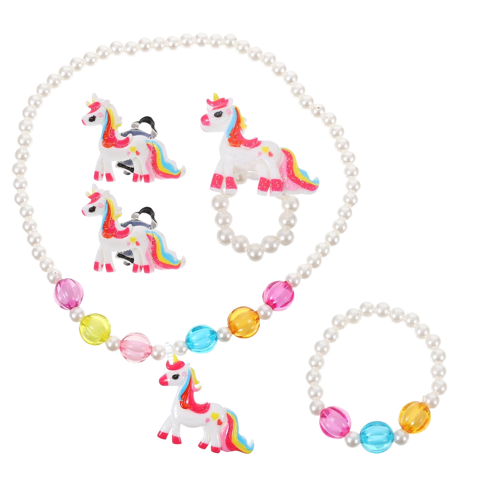 WORGEOUS Girl Bracelet Girls Play Jewelry Toddlers Dress up 's White ...