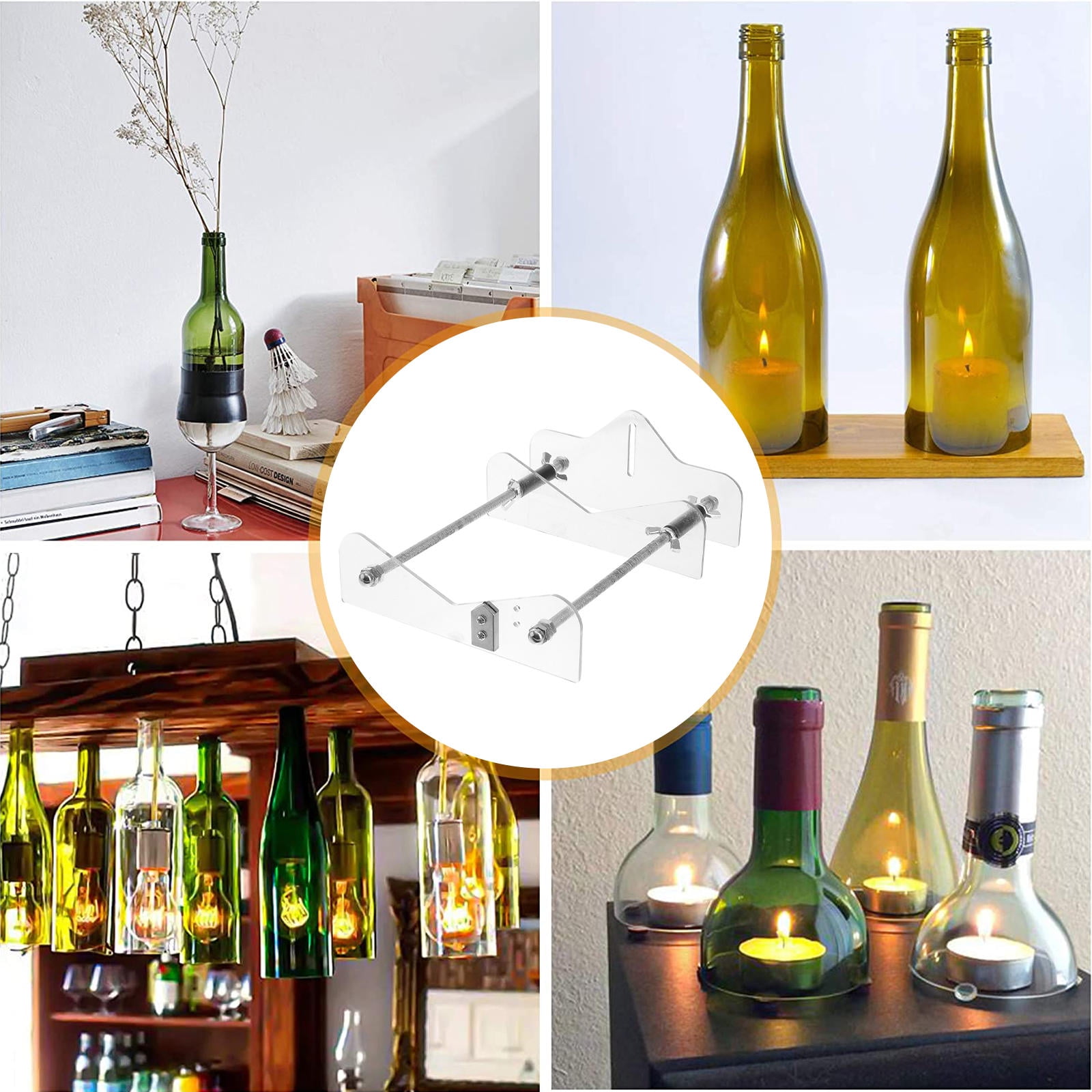 WORGEOUS Glass Bottle Cutter Bottle Cutting Machine for Art Craft ...