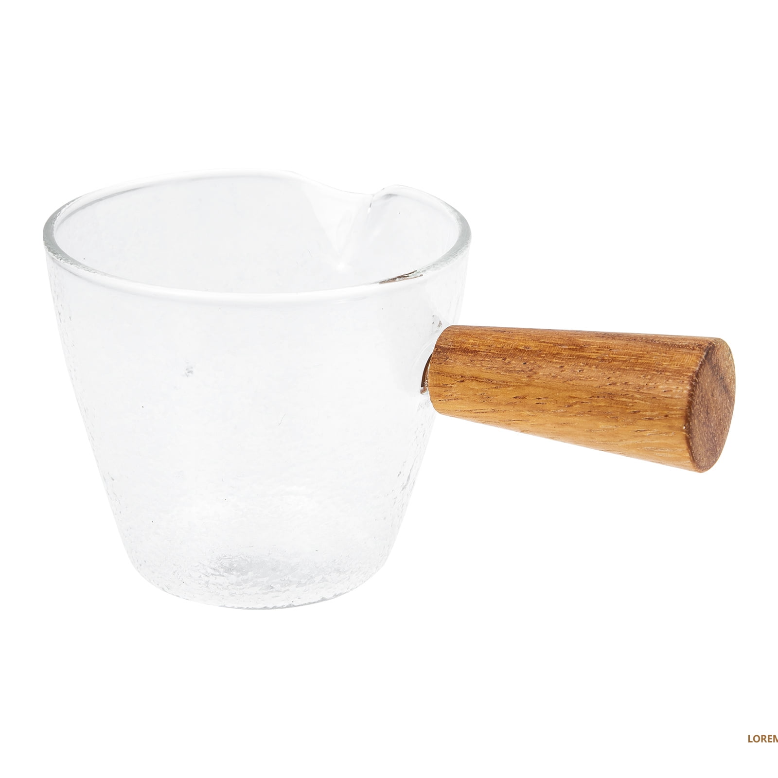 WORGEOUS Glass Milk Pitcher Transparent Cream Pitcher Coffee Milk ...