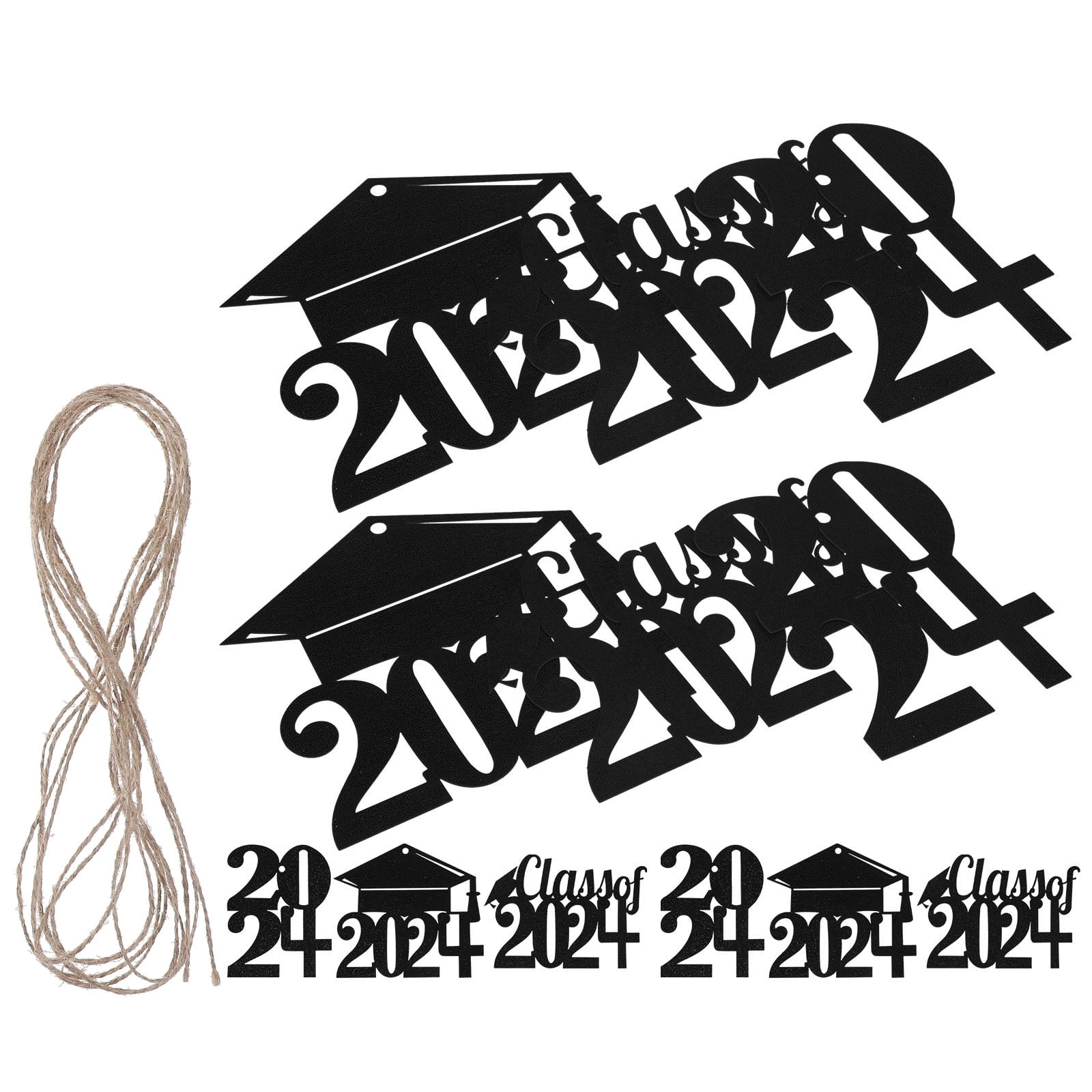 WORGEOUS Grad Table 12Pack Black Square Paper for Graduation and School ...