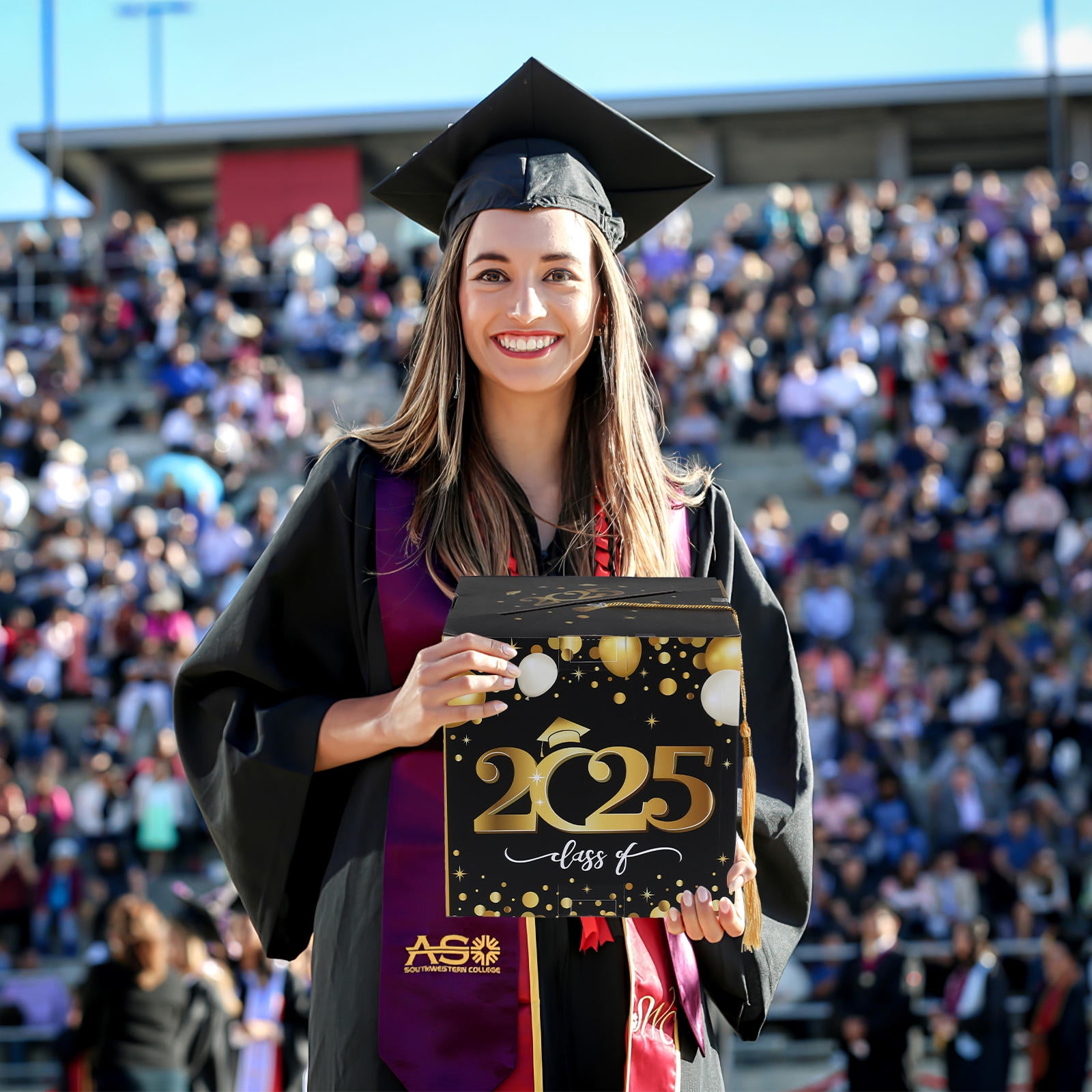 WORGEOUS Graduation Message Box Graduation Card Holder Box Graduation ...