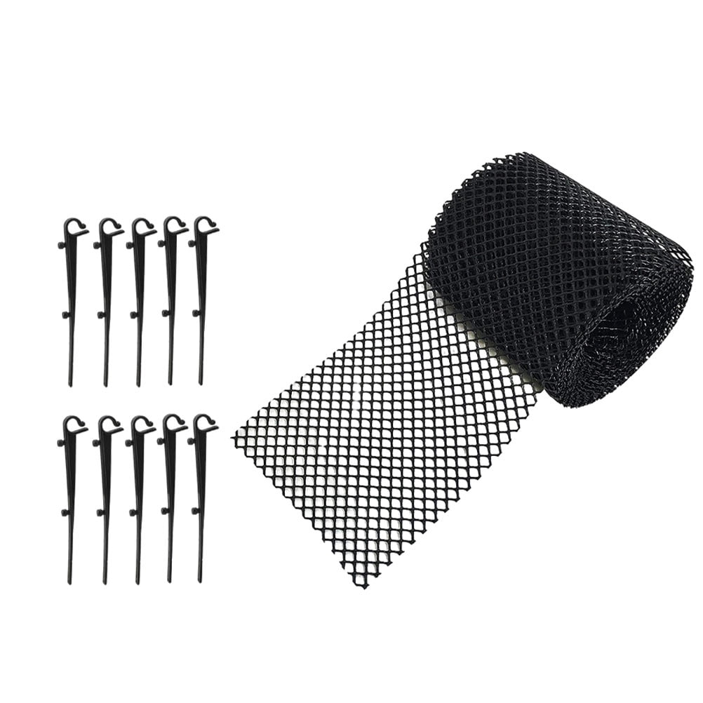 WORGEOUS Gutter Guard Cleaning Brush Filter Debris Water Trough Black ...