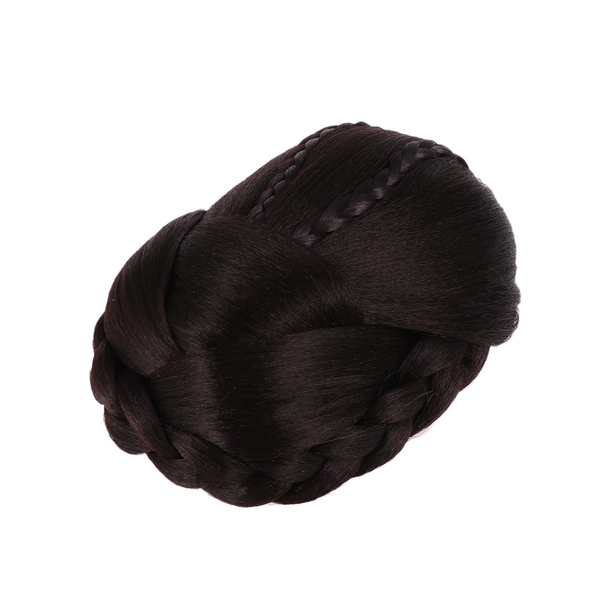 WORGEOUS Hair Bridal Bun Hairpiece Braided Chignon Wig Extension Bride ...