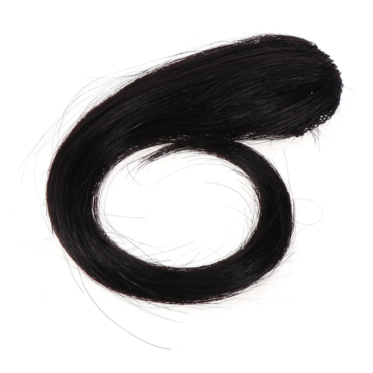 GOOHOCHY Front Hair Pieces For Women 1Pack Synthetic Wigs Black Lady ...