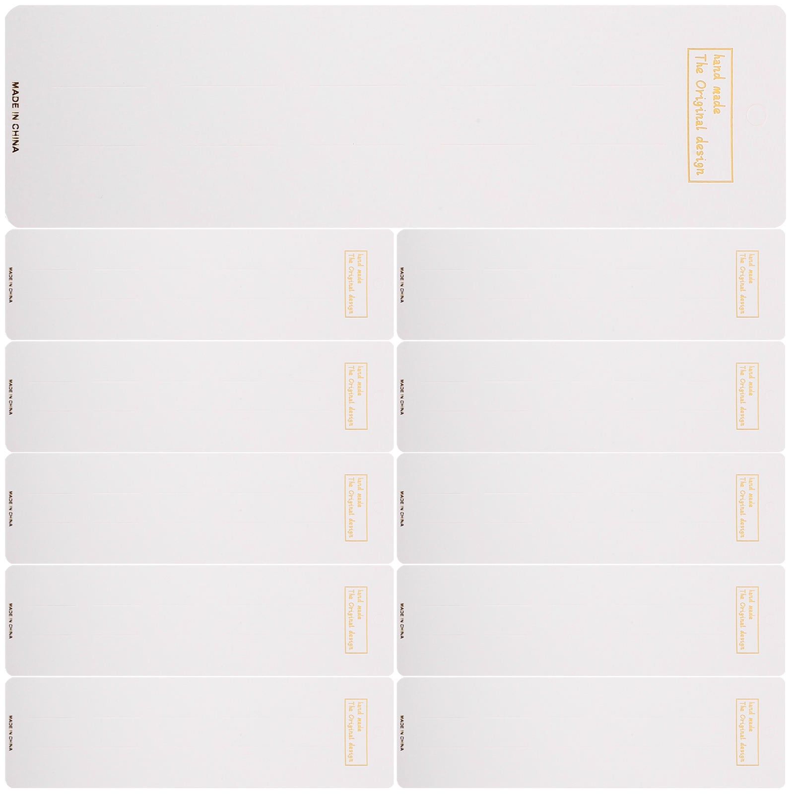 WORGEOUS Hairpin Card Holder 100pcs Brown Cardstock Hairpin Display ...