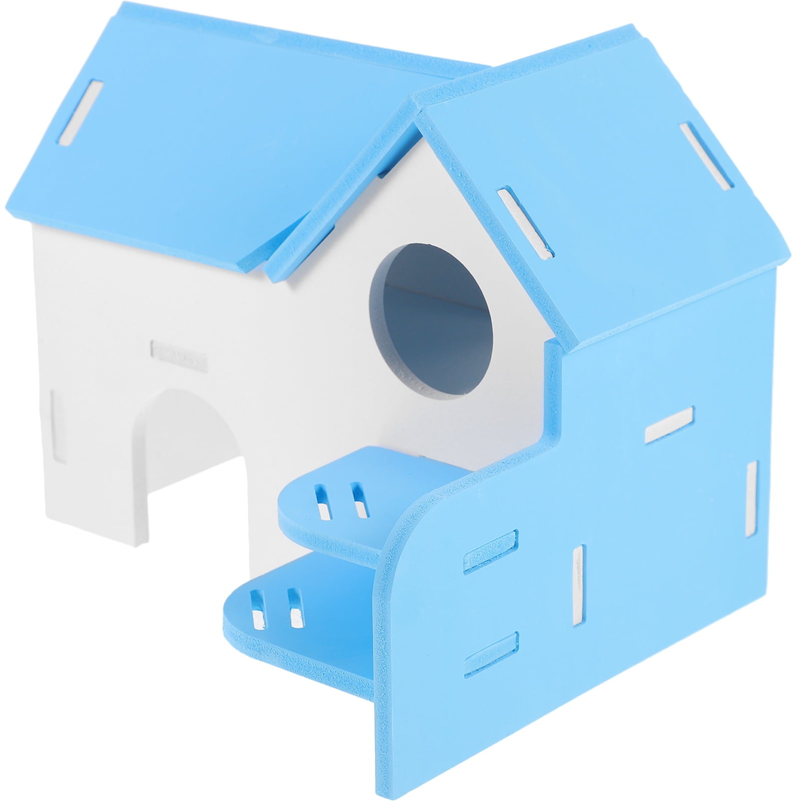 WORGEOUS Hamster House with Ladder Hideout Villa Chinchilla Hut Hamster ...