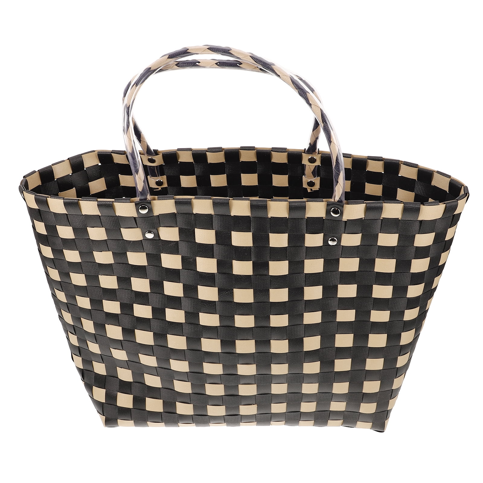 WORGEOUS Handmade Moroccan Market Woven Straw Basket African Market ...