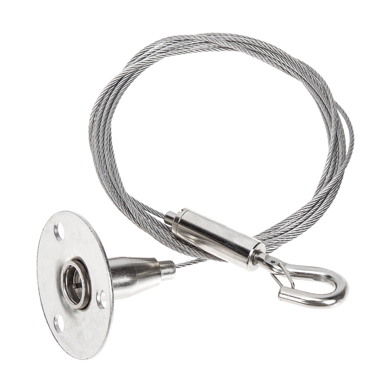 WORGEOUS Hangers Rail Wire Rope Hanger Picture Hanger 200x4cm Silver ...