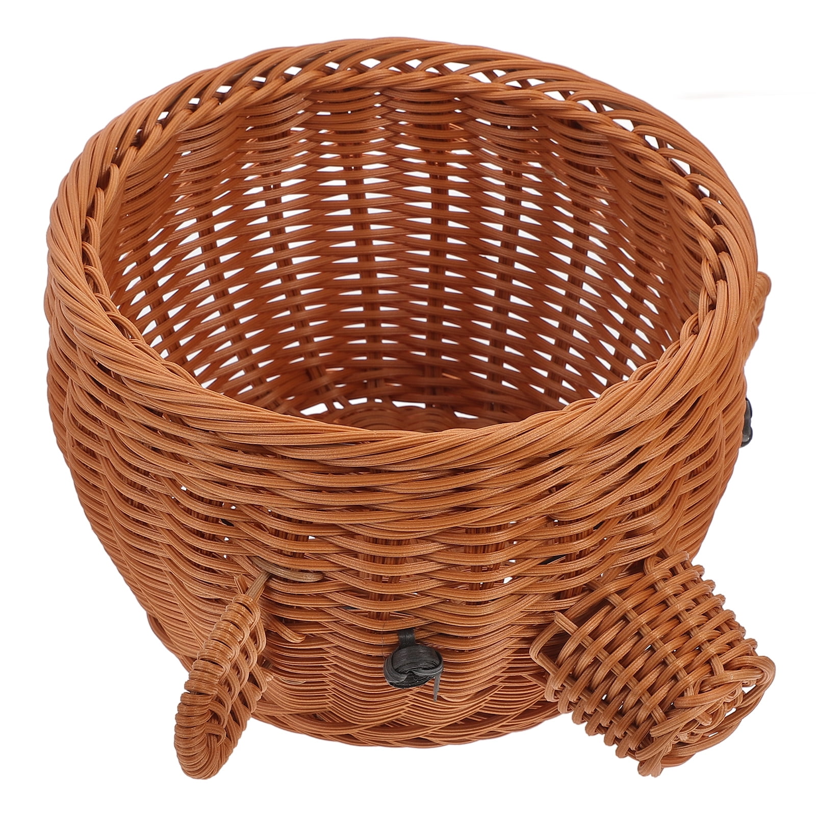 Imitation Rattan Woven Bread Baskets Rectangle Wicker Basket for Food ...