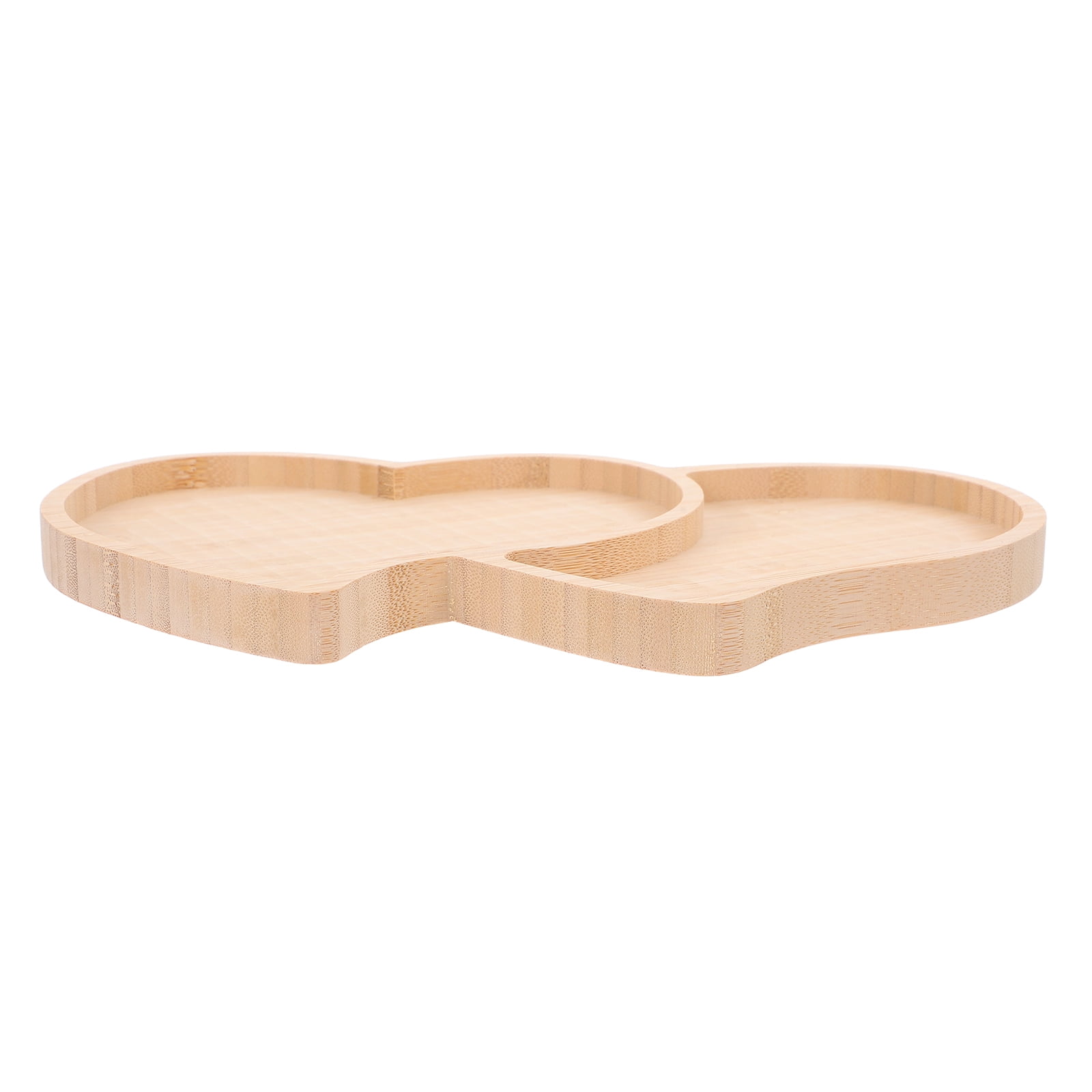 WORGEOUS Heart Shaped Serving Tray Bamboo Platter Decorative Serving ...