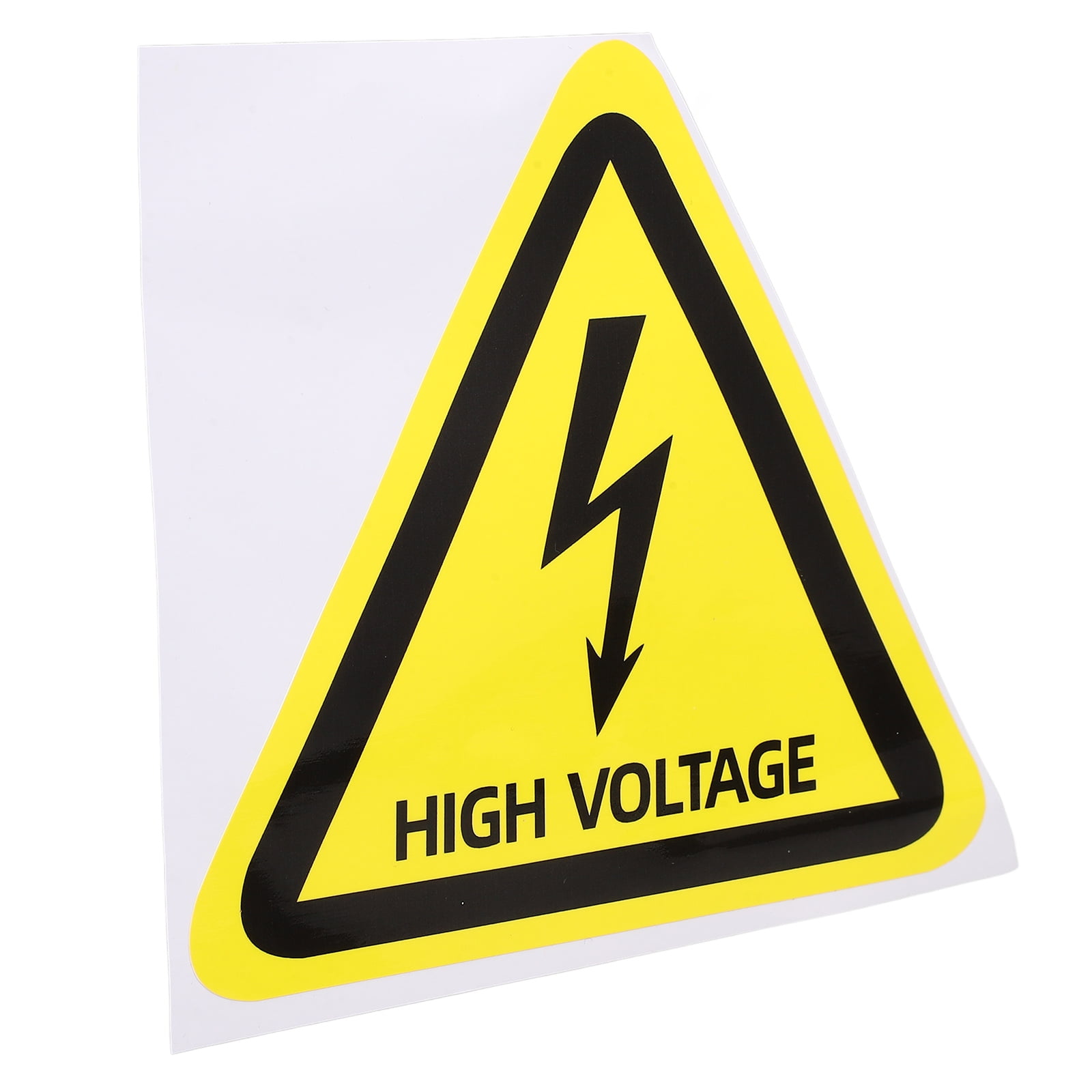 WORGEOUS High Voltage Warning Sticker Adhesive Electrical Shocks Hazard ...