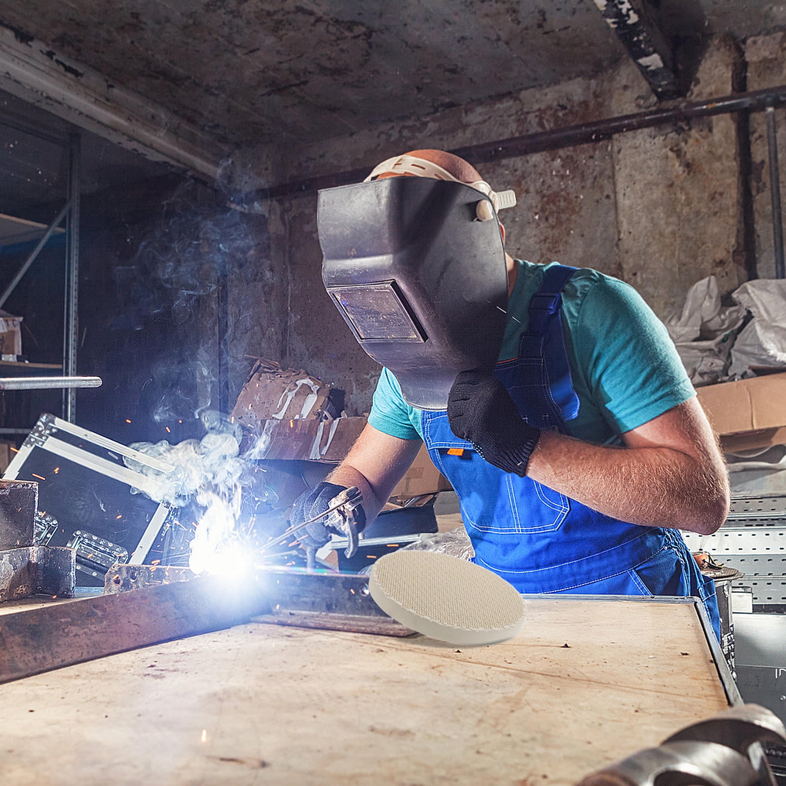 WORGEOUS Honeycomb Ceramic Welding Plate Jewelry Soldering Block Heat ...