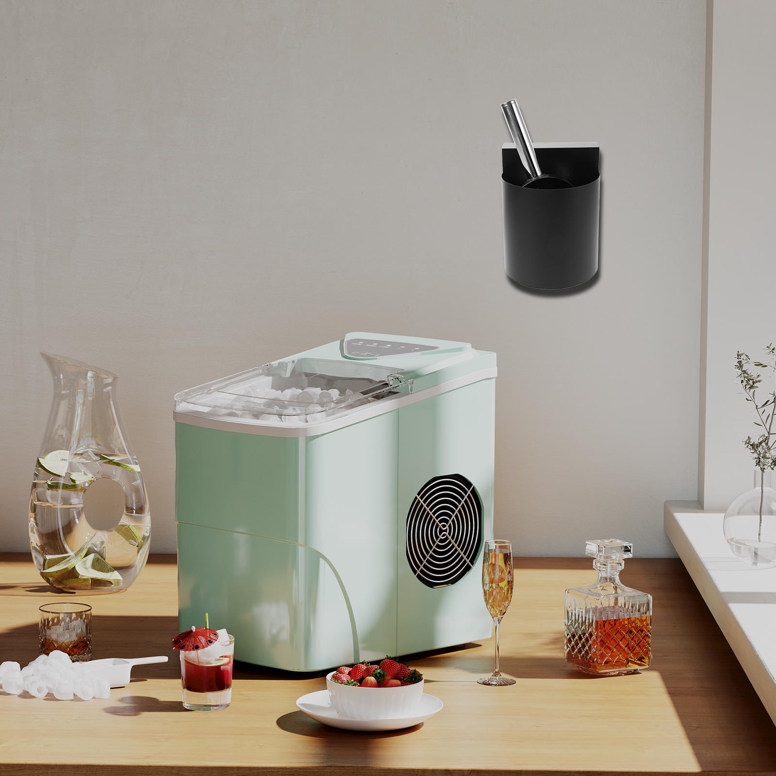 WORGEOUS Ice Scoop Holder For Ice Machine Ice Shovel With Storage Box ...