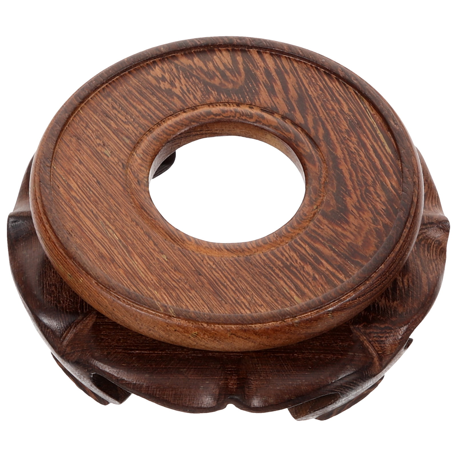 WORGEOUS Indoor Wood Plant Stand Wood Display Stand Vase Wood Base Vase ...