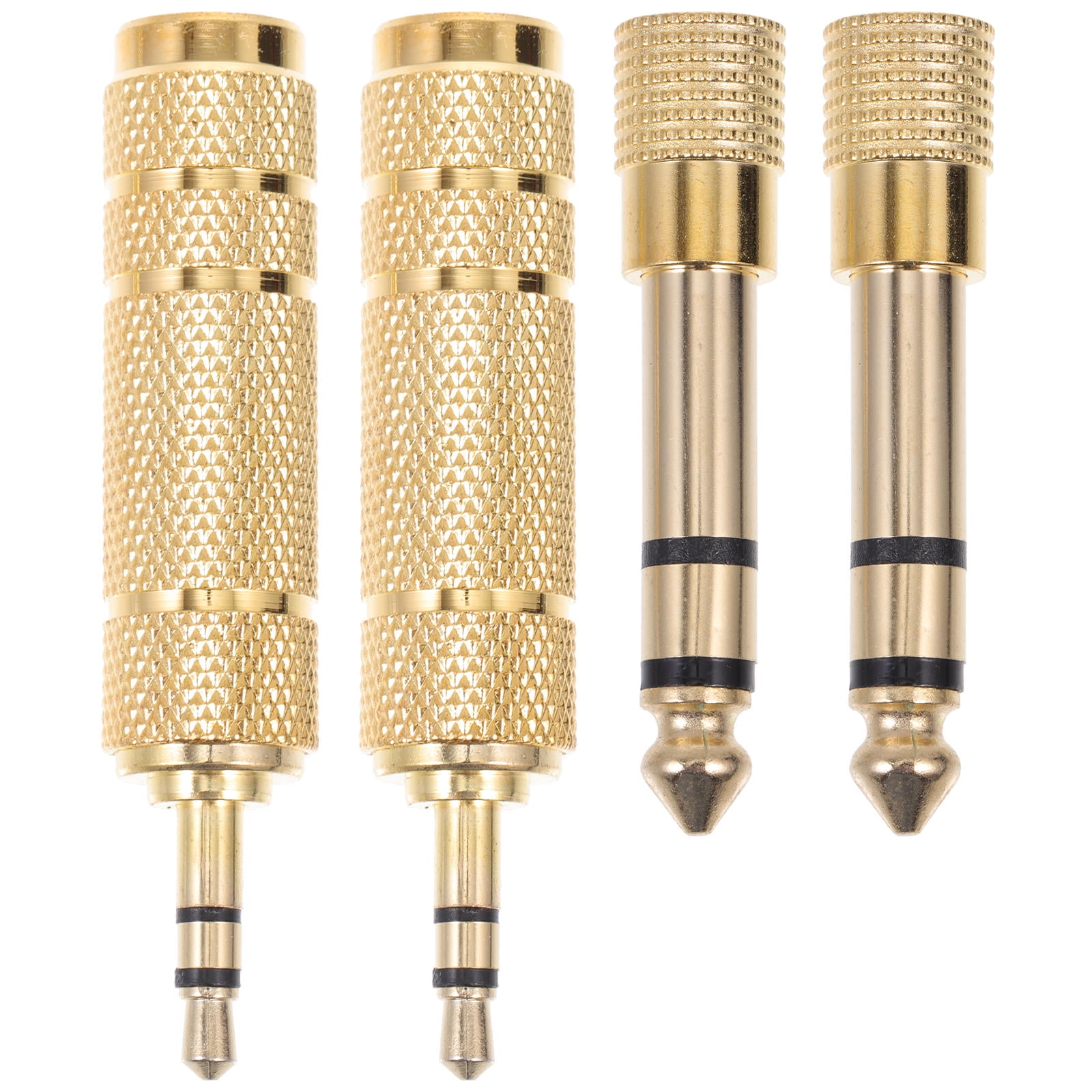 WORGEOUS Jack Plug Connectors 4Pcs Golden for Audio Devices ...