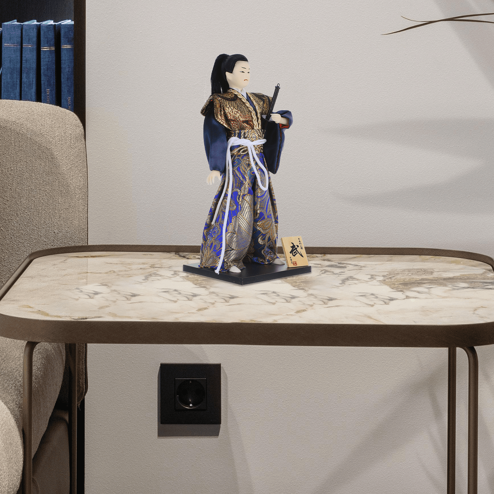 WORGEOUS Japanese Ninja Doll Figure 12 inch Samurai Warrior Statue ...