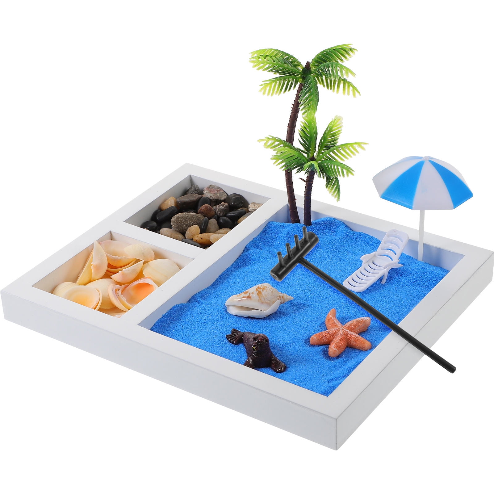 WORGEOUS Japanese Ocean Beach Desktop Landscaping Sand Table Micro ...
