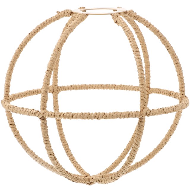 WORGEOUS Japanese Style Lamp Cover Woven Light Shade Cover Ceiling Lamp ...