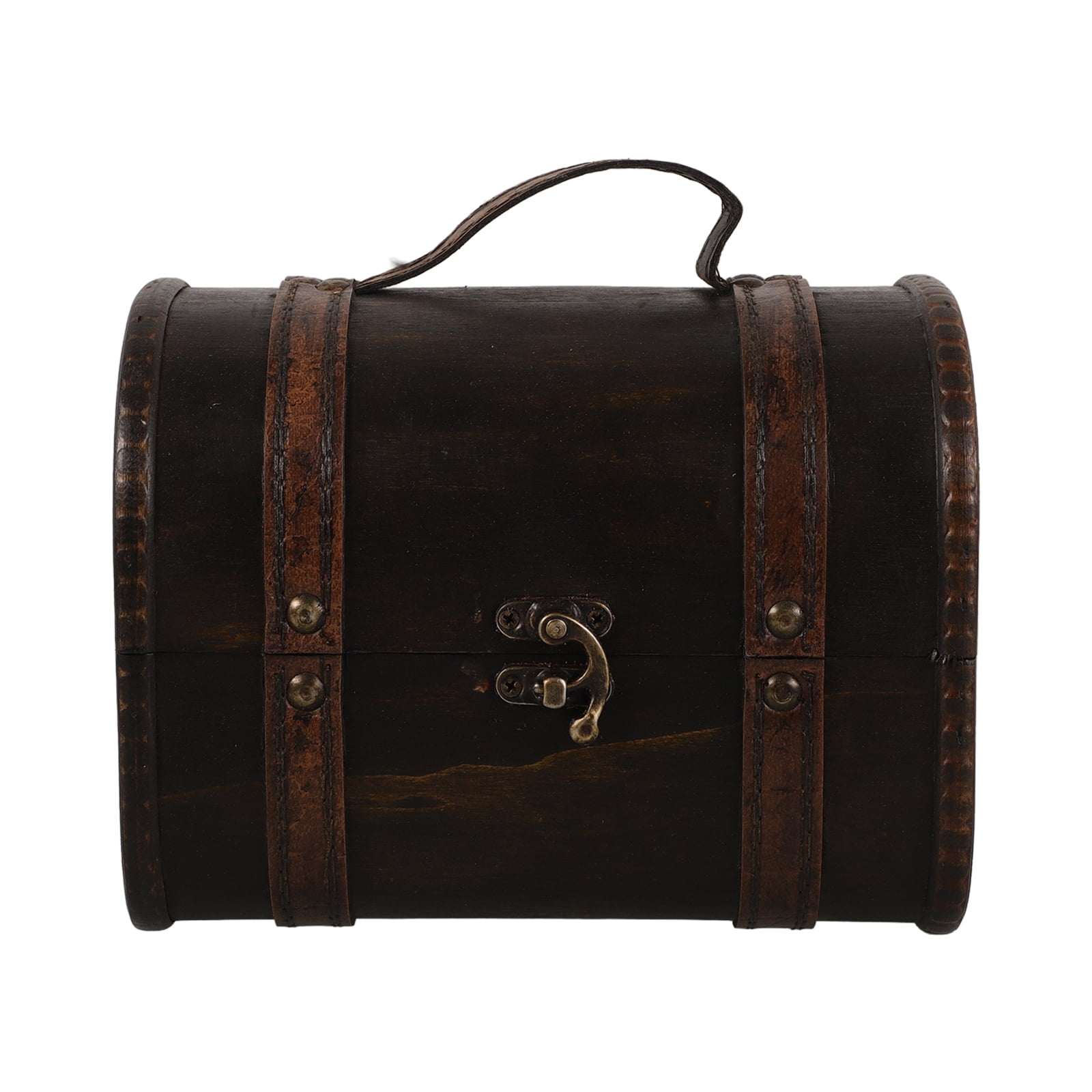 WORGEOUS Keepsake Box with Handle Latch Antique Wooden Jewelry Box ...