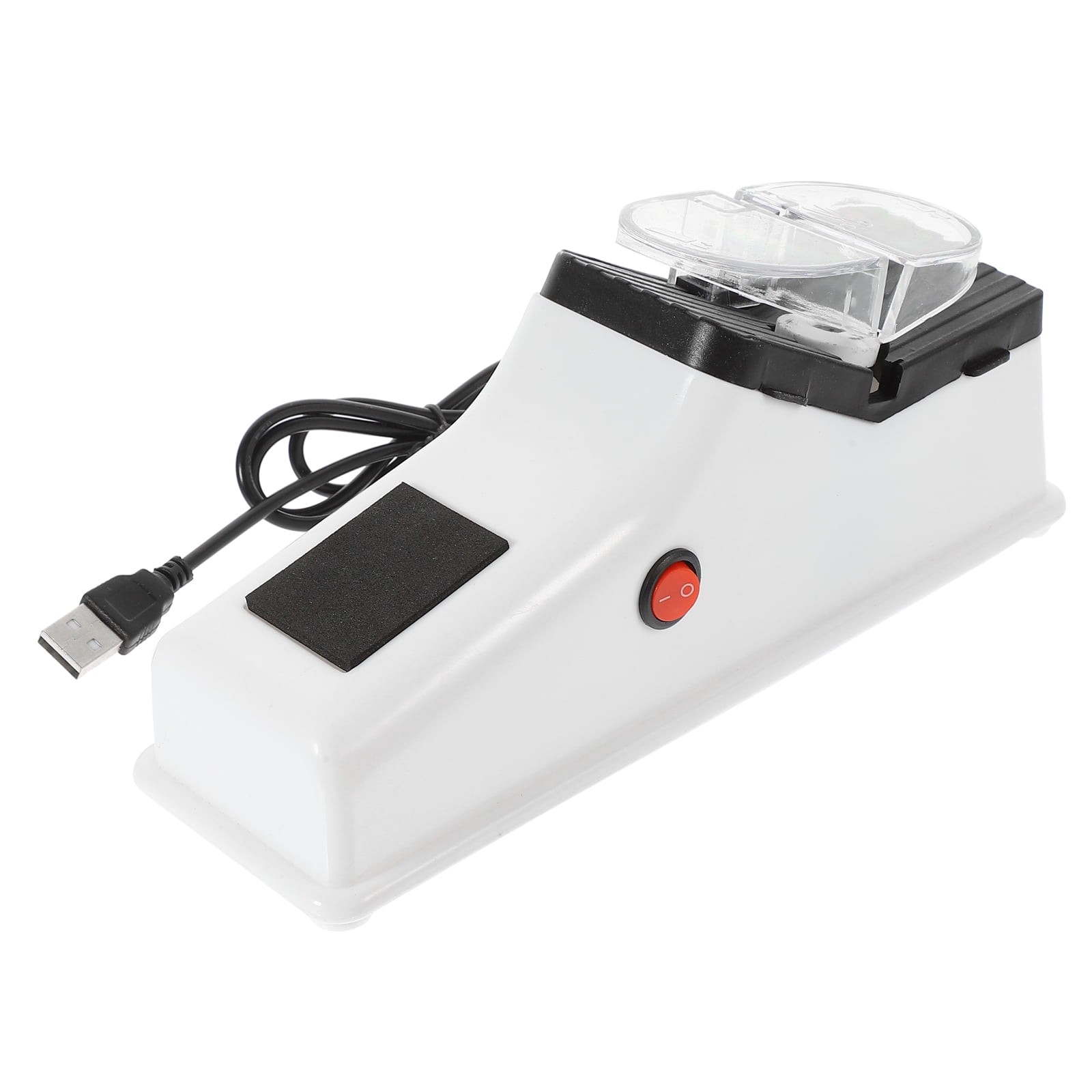 Electric Knife Sharpener with White Protective Cover for Kitchen Use ...