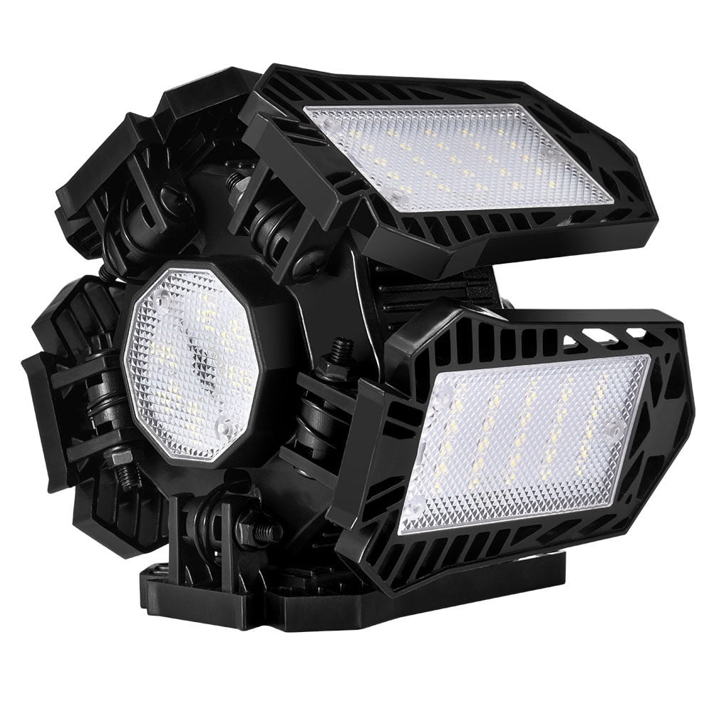 WORGEOUS LED Garage Light 80W 8000LM Bright Ceiling Light with 5 LED ...