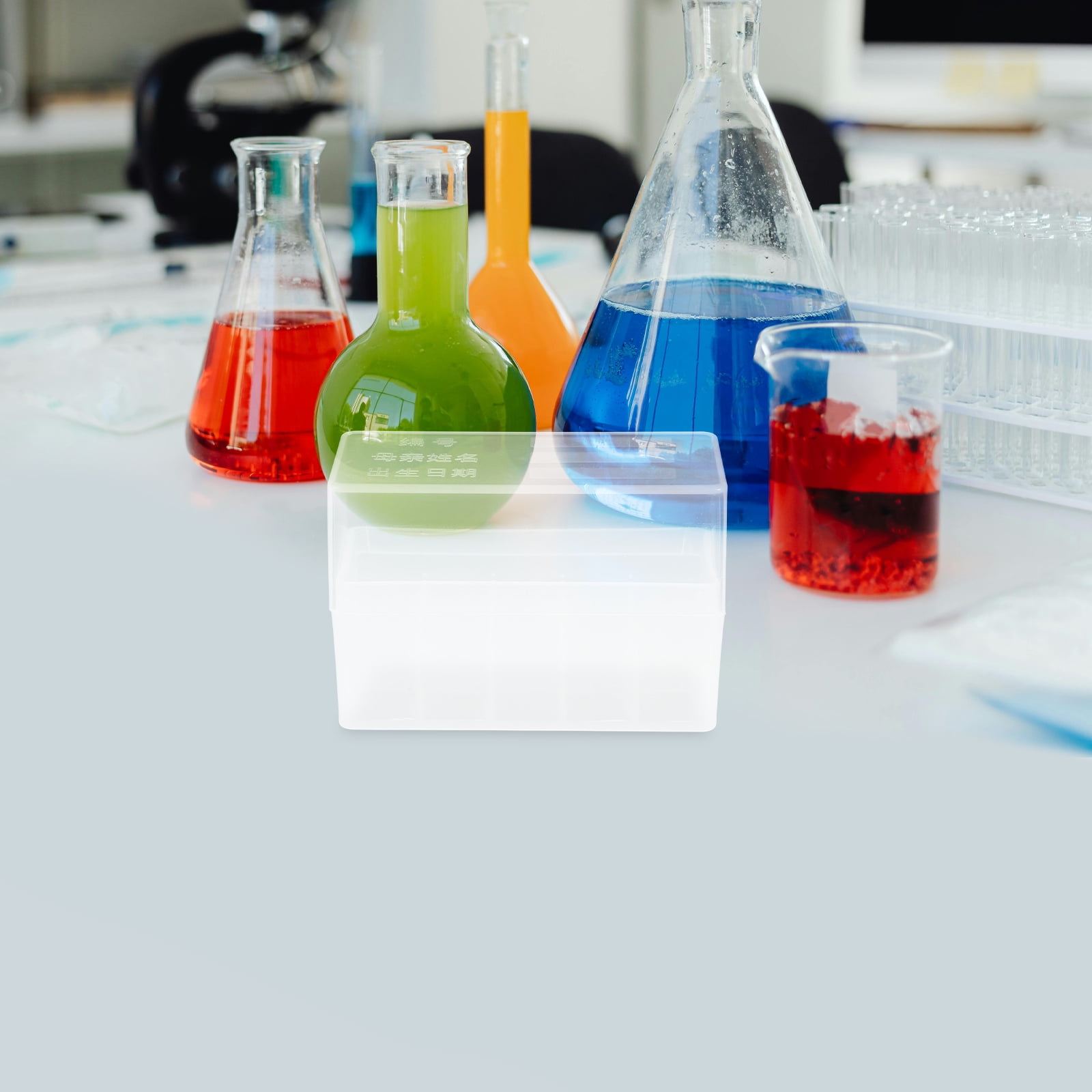 WORGEOUS Lab Freezer Storage Container for Centrifuge Tubes Multiple ...