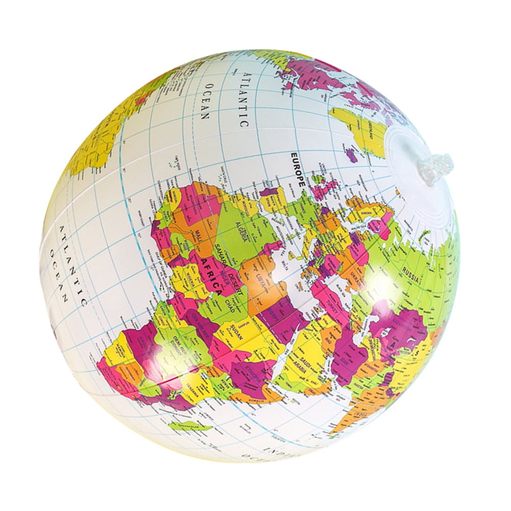 WORGEOUS Large Inflatable Globe Ball For Beach Party Decorations Pvc ...