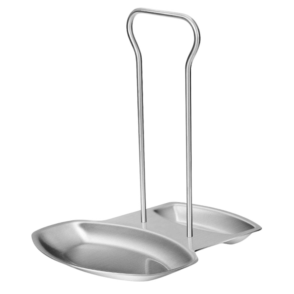 WORGEOUS Lid and Spoon Rest Stainless Steel Utensils Lid Holder Pan Pot ...