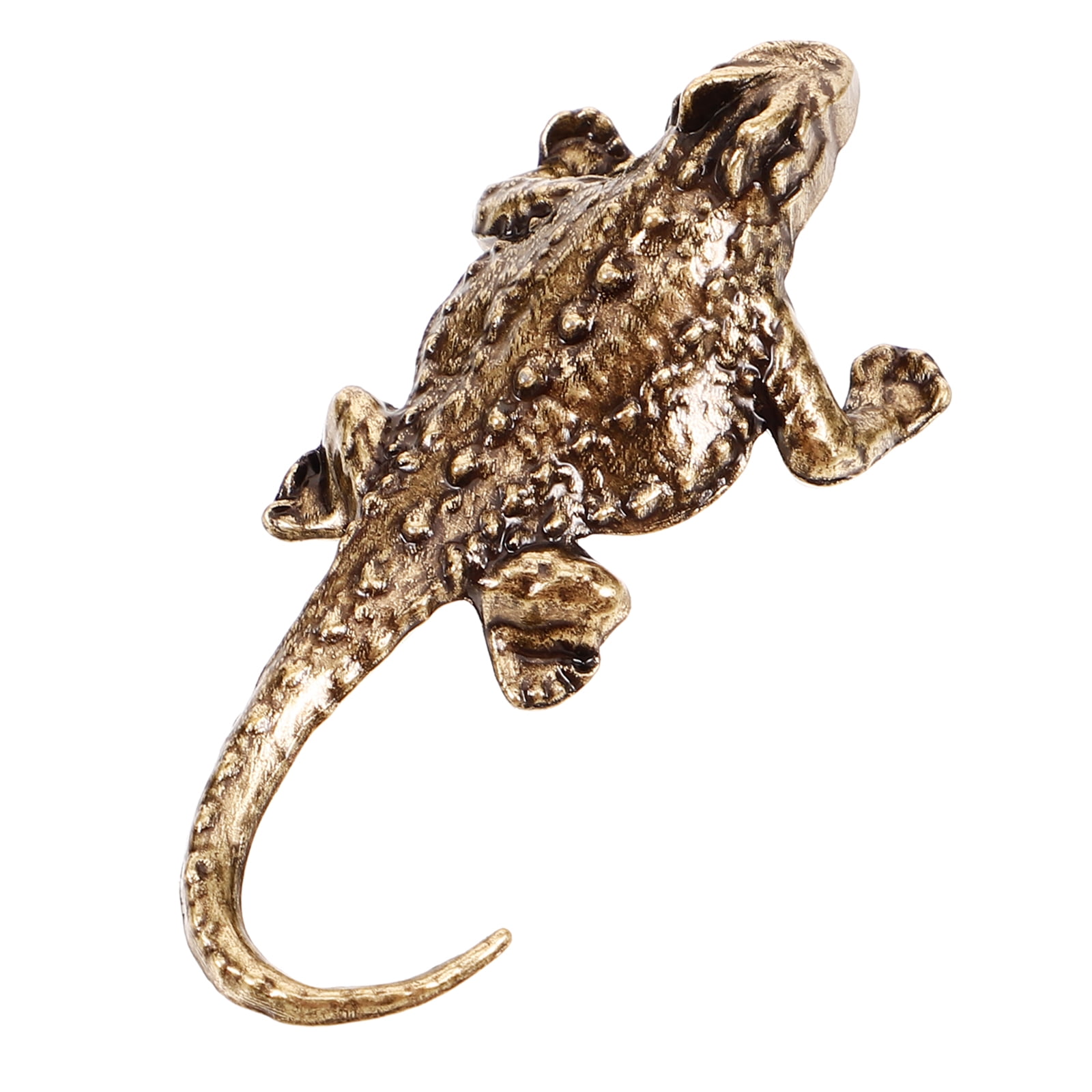 WORGEOUS Lizard Figure Antique Lizard Ornaments 6.50X3.00X2.00CM Golden ...