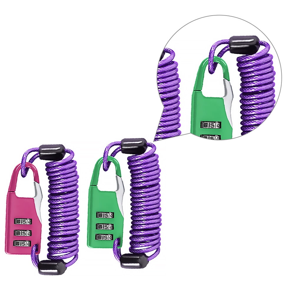 WORGEOUS Lock Handlebar Bike Combination Motorbike Helmet Cycle Locks ...