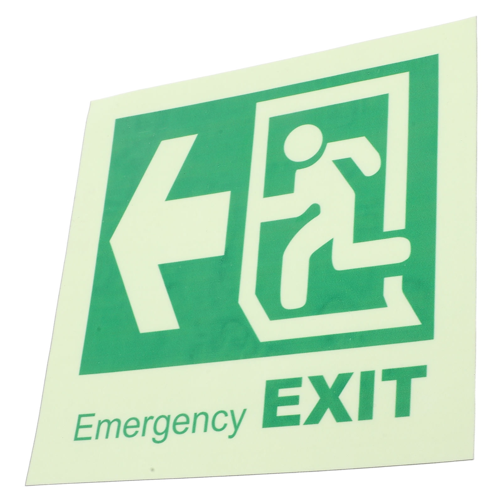 WORGEOUS Luminous Emergency Exit Sign Self Adhesive Floor Guide Sticker ...