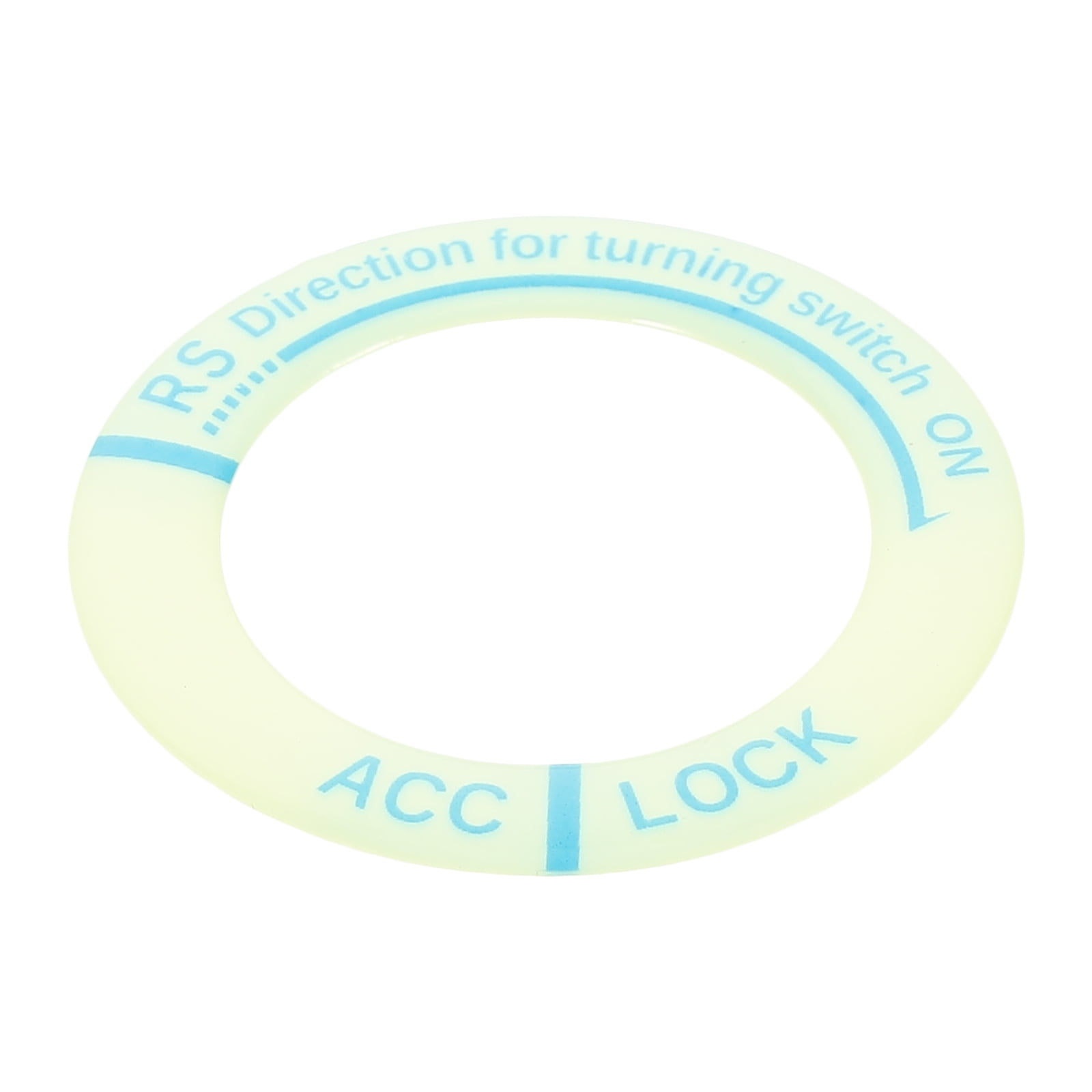 WORGEOUS Luminous Ignition Switch Cover Ignition Switch Trim Ring Car ...