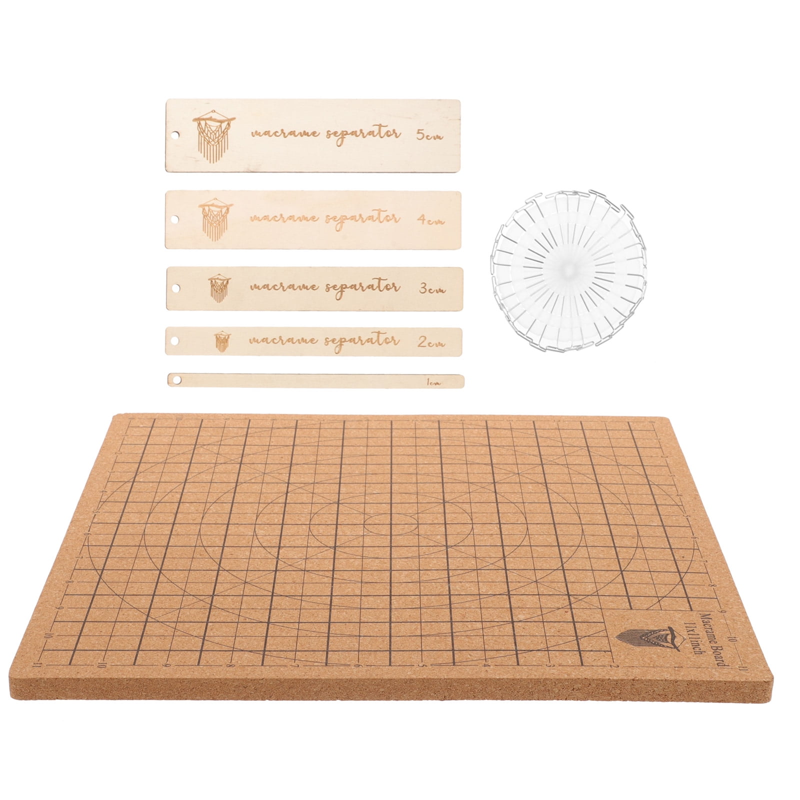 GETAJGHSD Macrame Board for Woven Craft with Grid and Imprinted ...