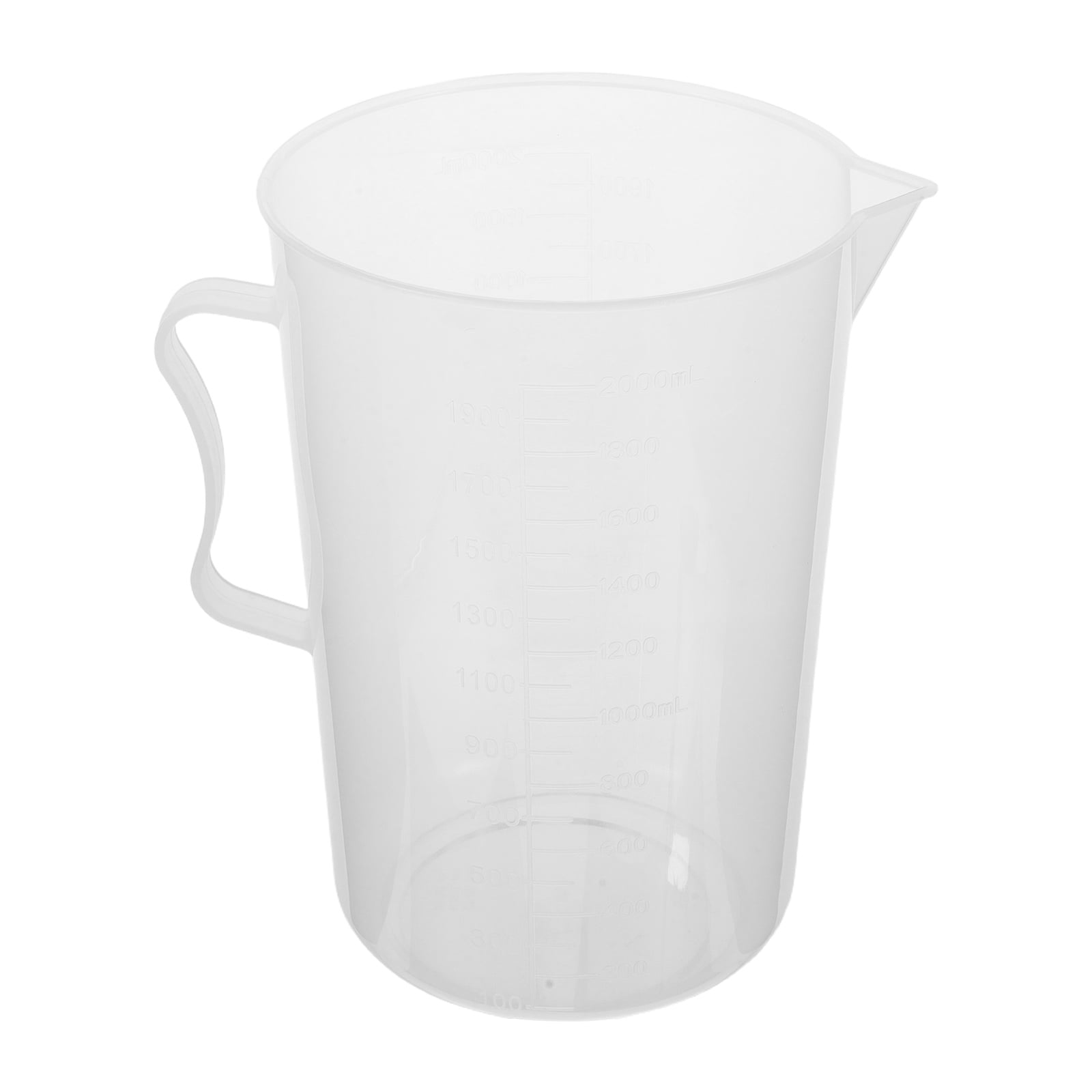 WORGEOUS Measuring Jug for Kitchen and Garage Clear Plastic Oil ...