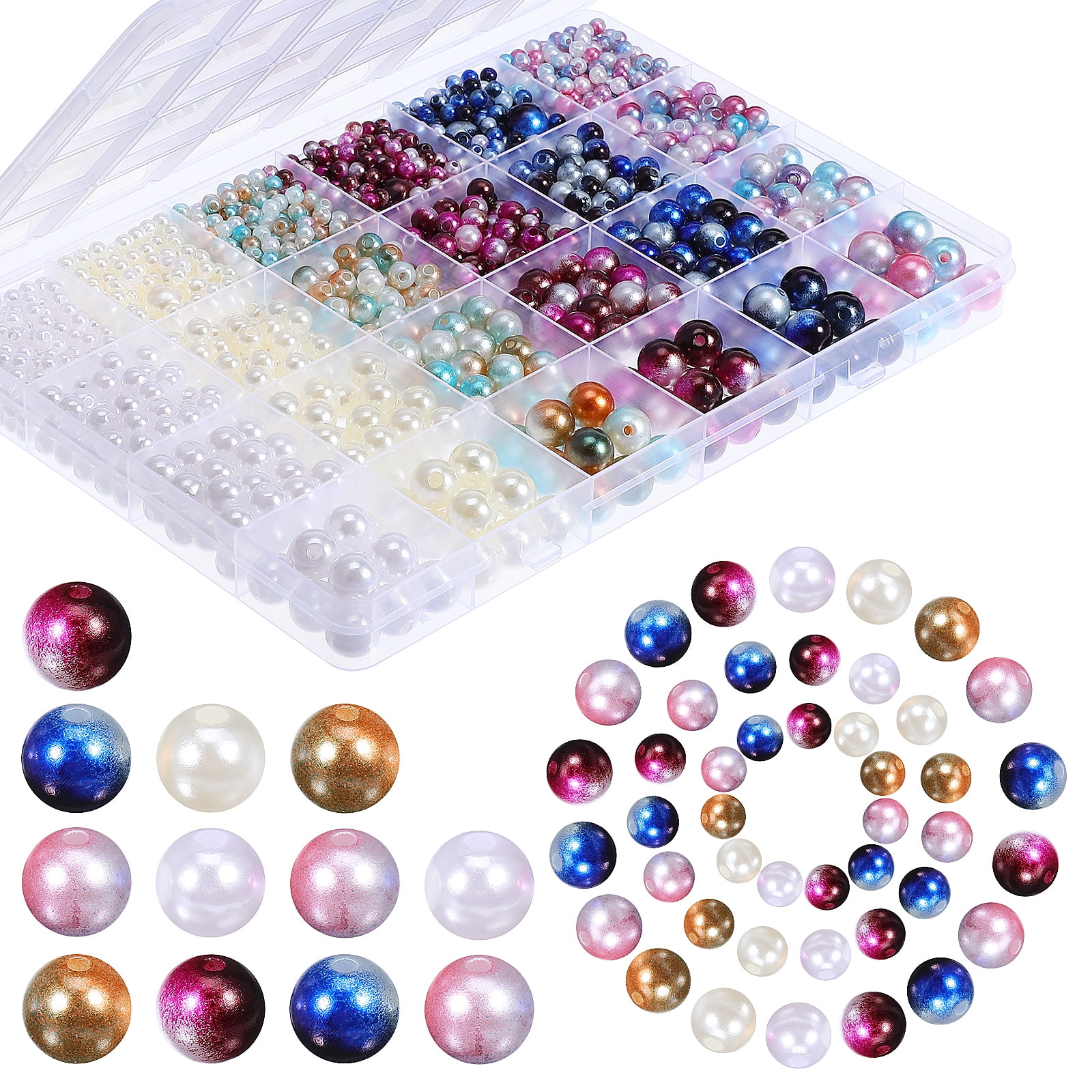 WORGEOUS Mermaid Gradient Perforated Pearl DIY Set Accessories Chain ...