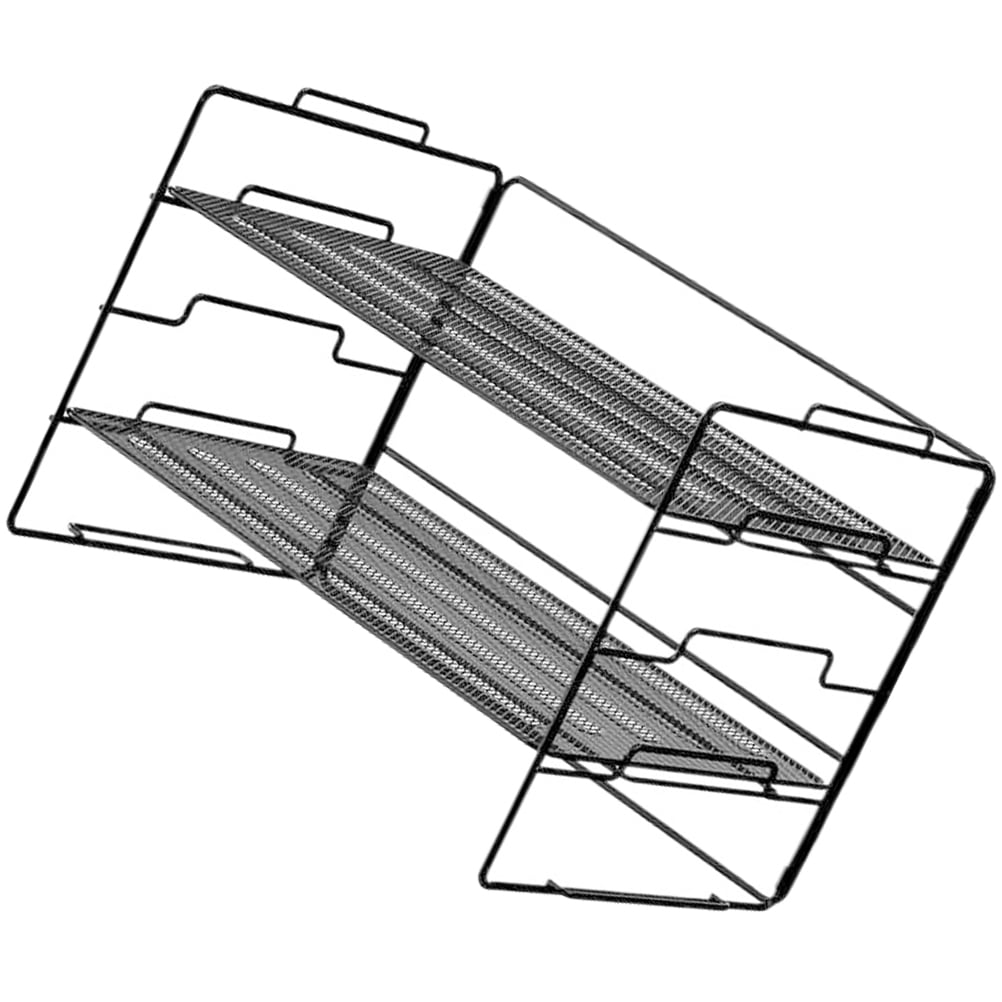 WORGEOUS Metal File Holder For Office Desktop Mesh Storage Rack Metal ...