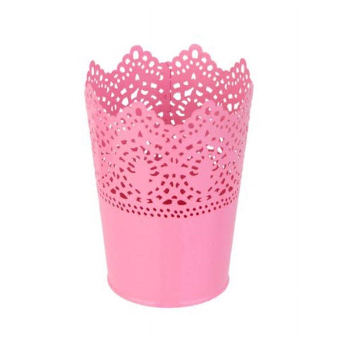 WORGEOUS Metal Flower Vase Flower Pot Hollow Flower Planter Holder ...