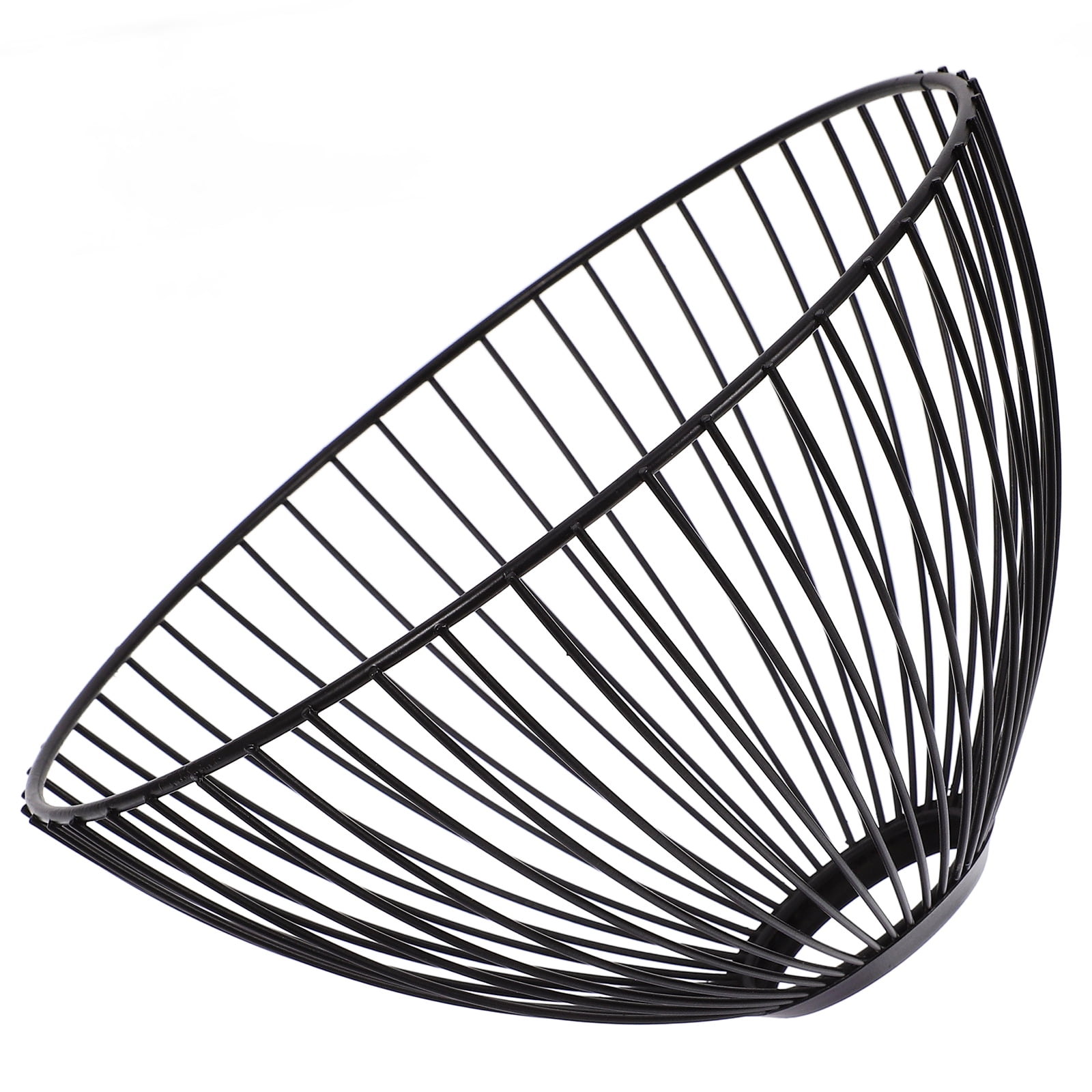 WORGEOUS Metal Light Shade Industrial Lamp Wire Frame Nightstand Black ...