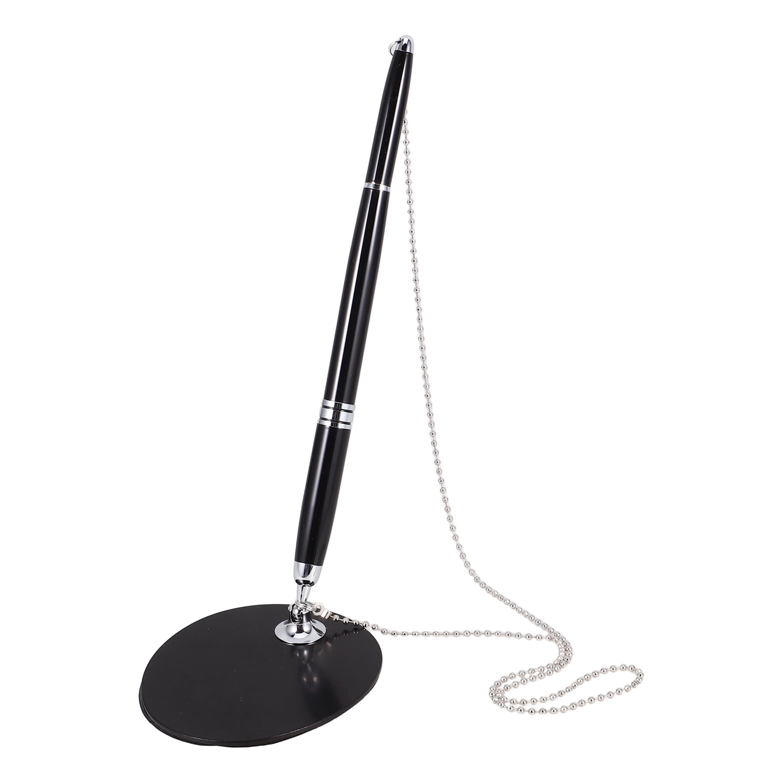 WORGEOUS Metal Ballpoint Pen with Beaded Chain and Holder, Secure ...