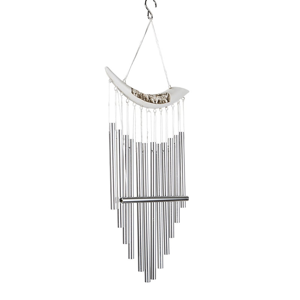 WORGEOUS Metal Tube Wind Chime Room Hanging Decoration Big Bell Solar ...