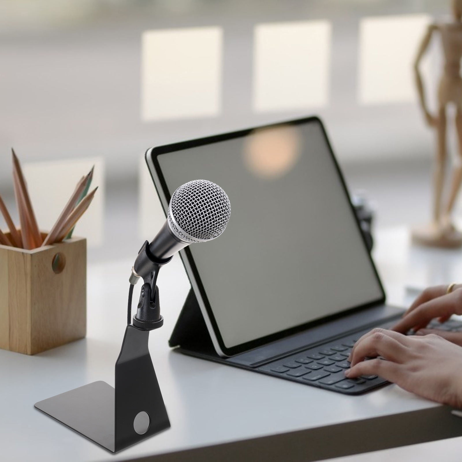 WORGEOUS Microphone Stand Desktop Microphone Mount Table Mount Clamp Microphone Mount - Walmart.com